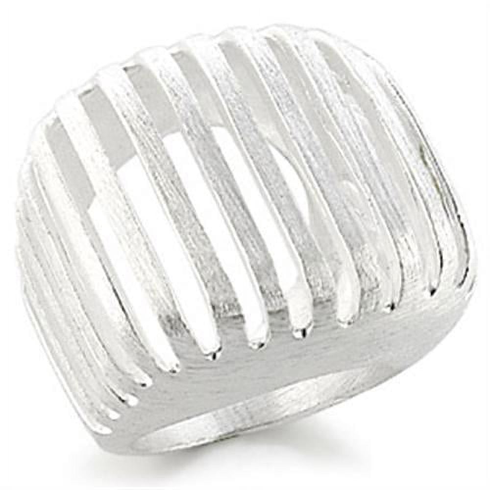 Silver Brass Ring with No Stone for Women Style 9W176 - Walmart.com