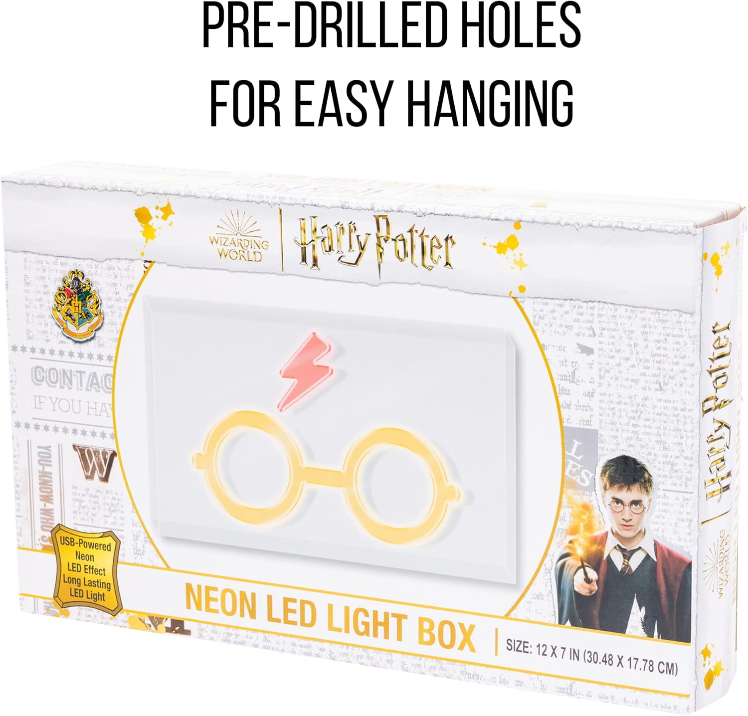 Silver Buffalo 12" x 7" Harry Potter Scar USB Powered LED Neon Light ...