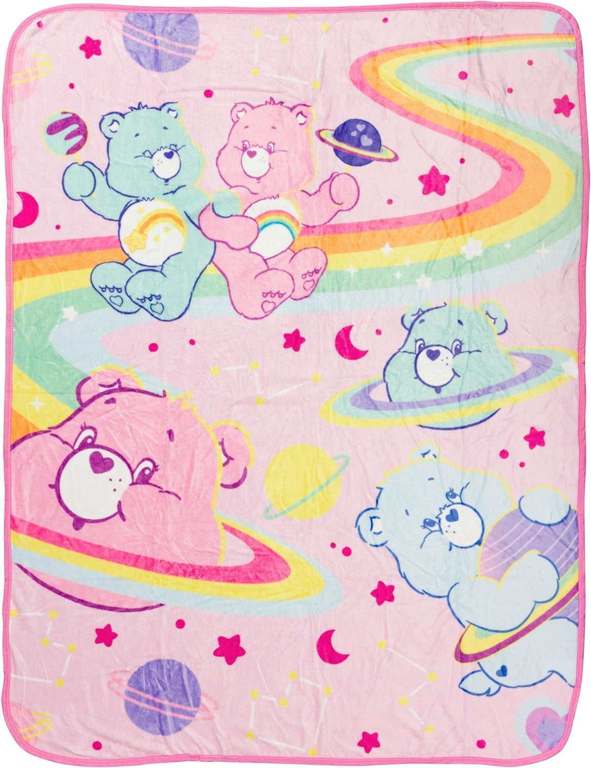 Silver Buffalo Care Bears Cosmic Bears 45" x 60" Raschel Throw ...