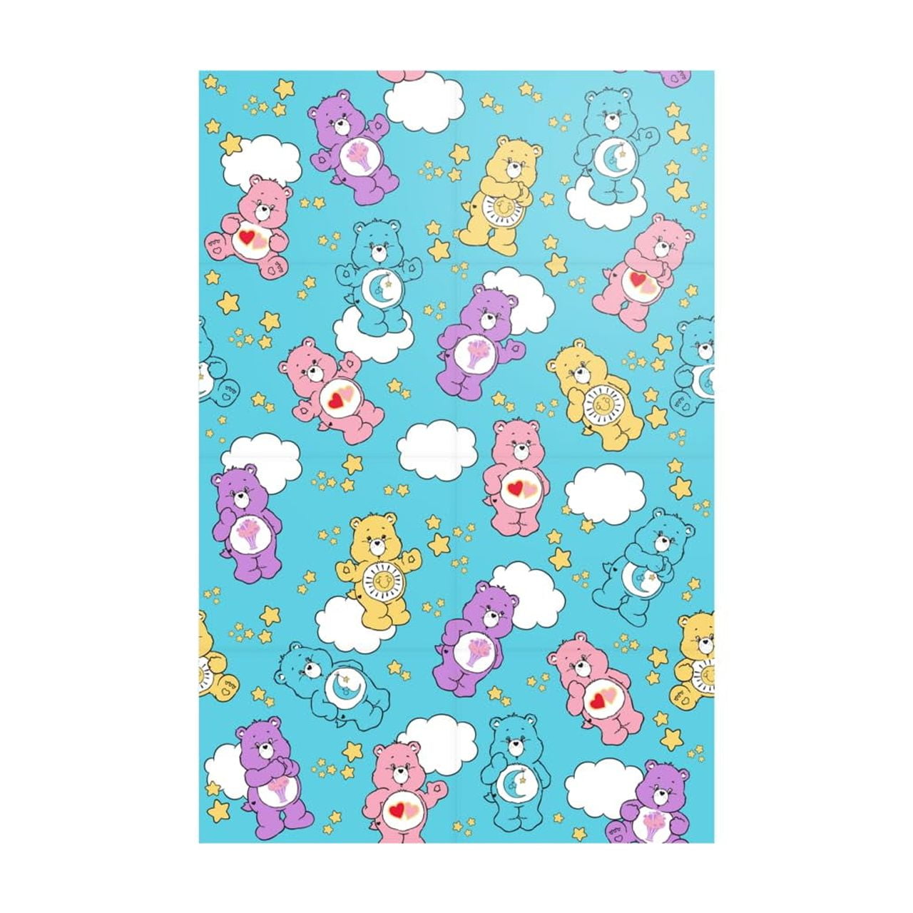 Silver Buffalo Care Bears Star Clouds AIS1 12ct 20" x 30" Printed ...