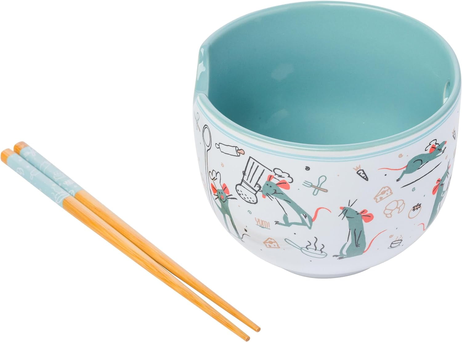 Silver Buffalo Disney Pixar Ratatouille Remy Icons Ceramic Ramen Noodle ...