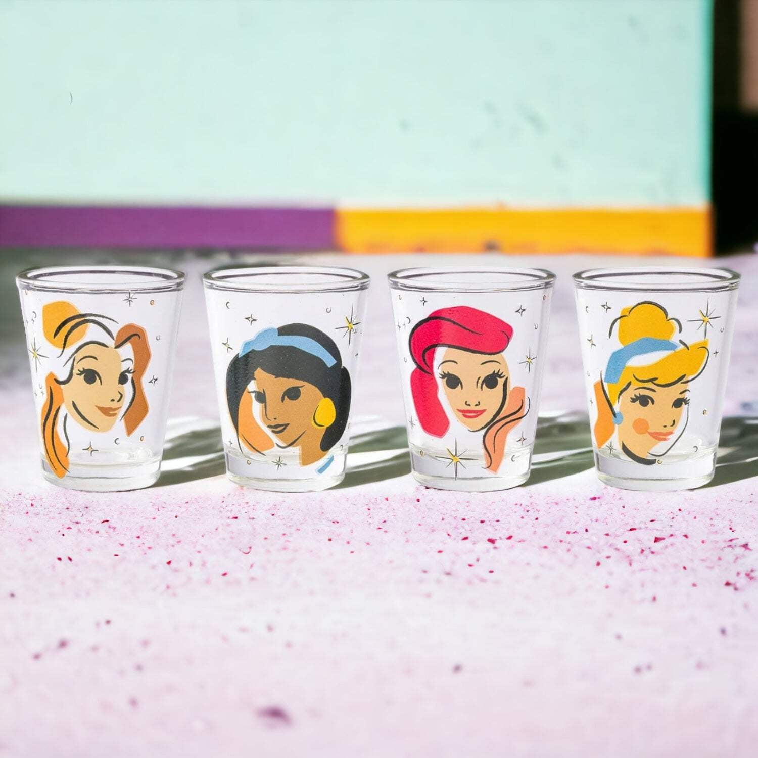 Disney Princess 1.5 oz. Glass Set of 4 - Walmart.com