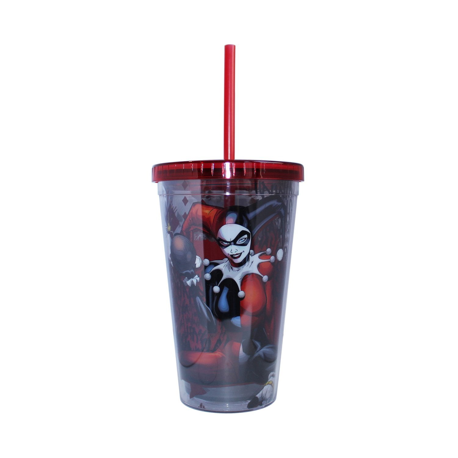 Silver Buffalo HQ10087 DC Comics Harley Quinn Ragdoll Plastic Cold Cup ...