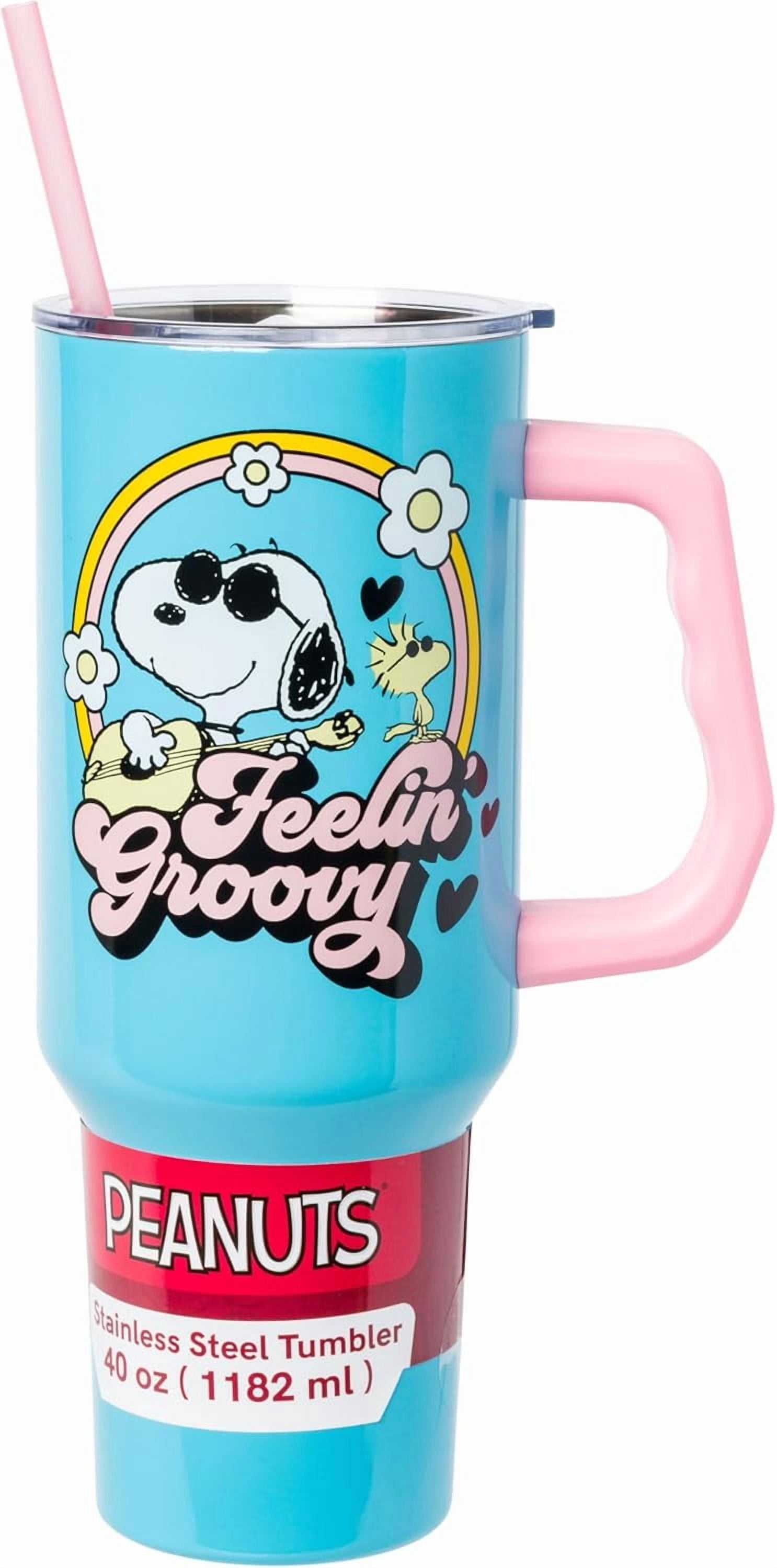 Silver Buffalo Peanuts Featuring Snoopy and Woodstock Feelin' Groovy ...