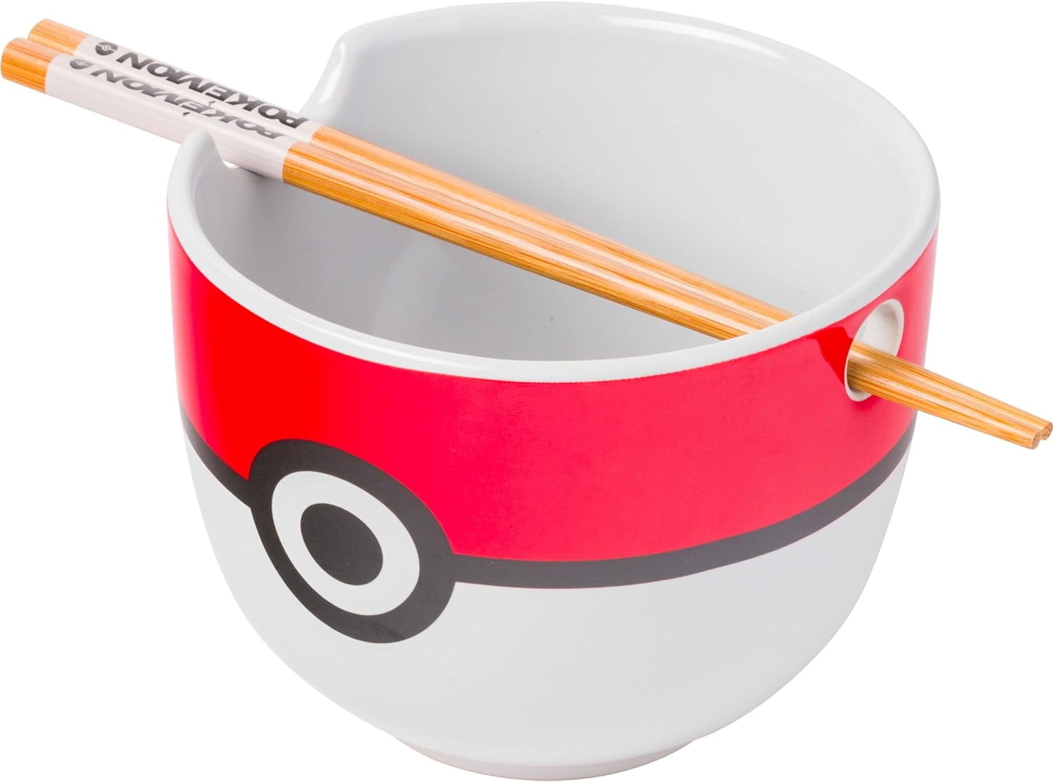 Silver Buffalo Pokemon Pokeball Ceramic Ramen Bowl, 20 Oz, with ...