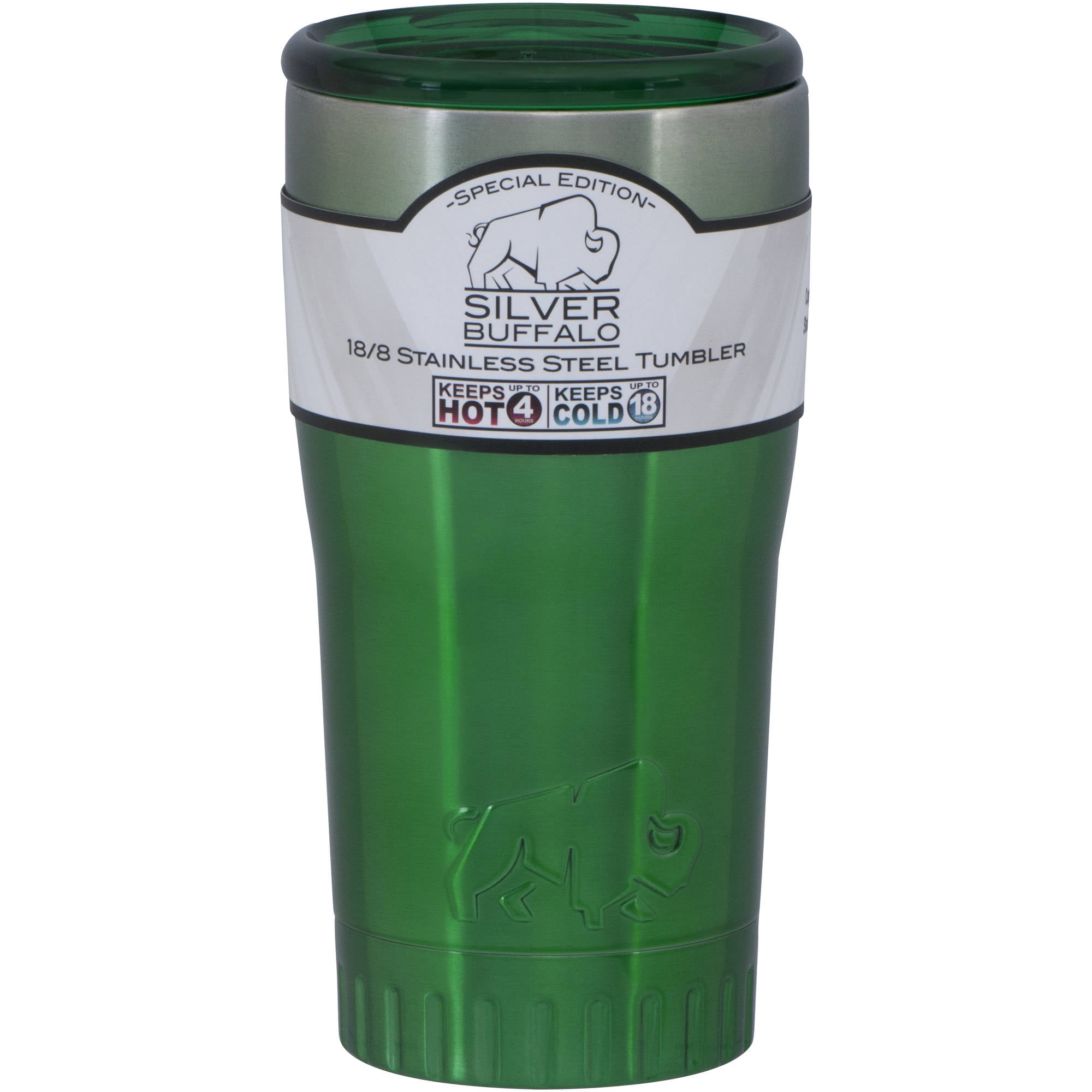 Silver Buffalo 20 oz Stainless Steel Insulated Tumbler - Walmart.com