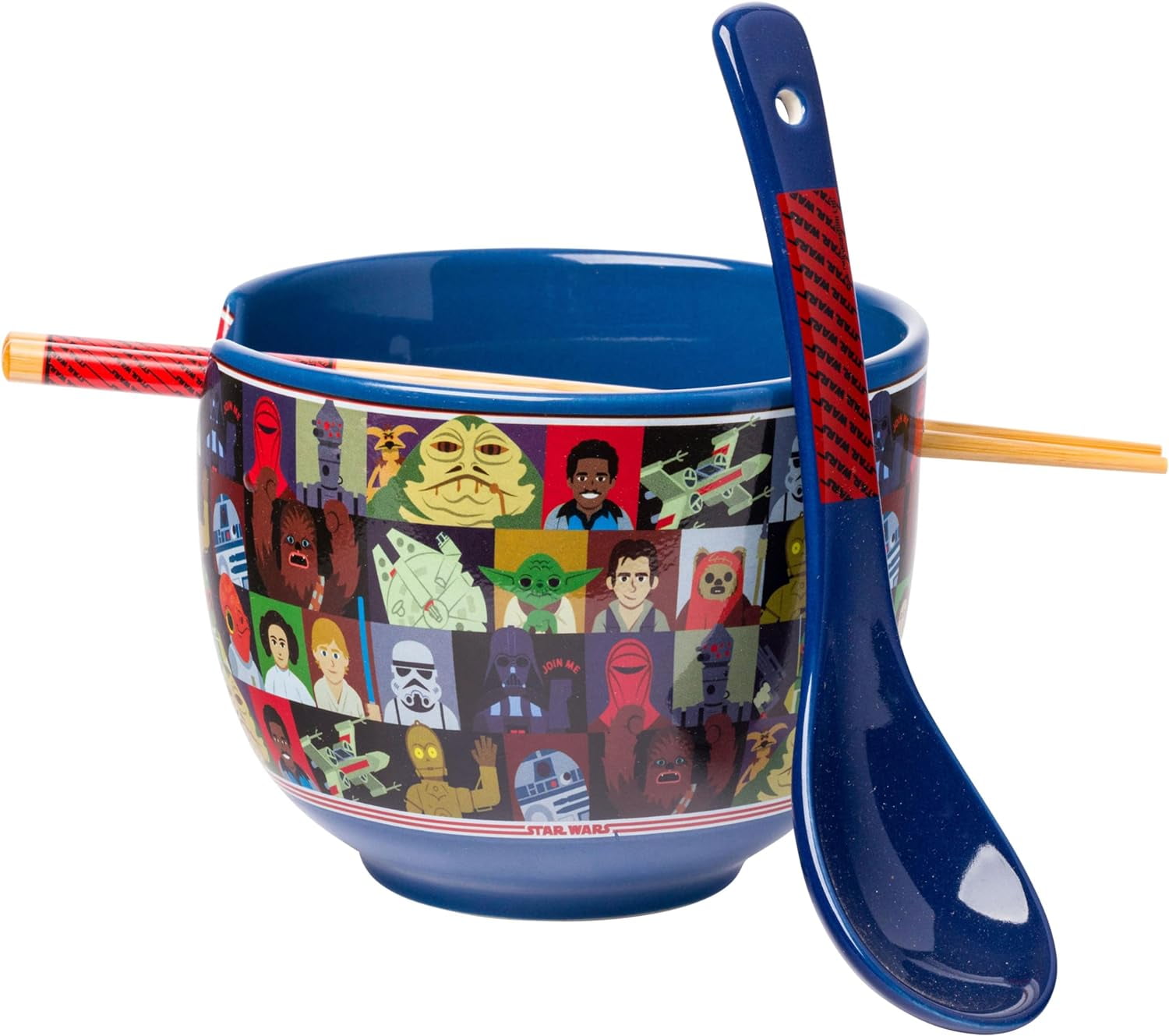 Silver Buffalo Star Wars Characters Ceramic Ramen Noodle Rice Bowl with ...