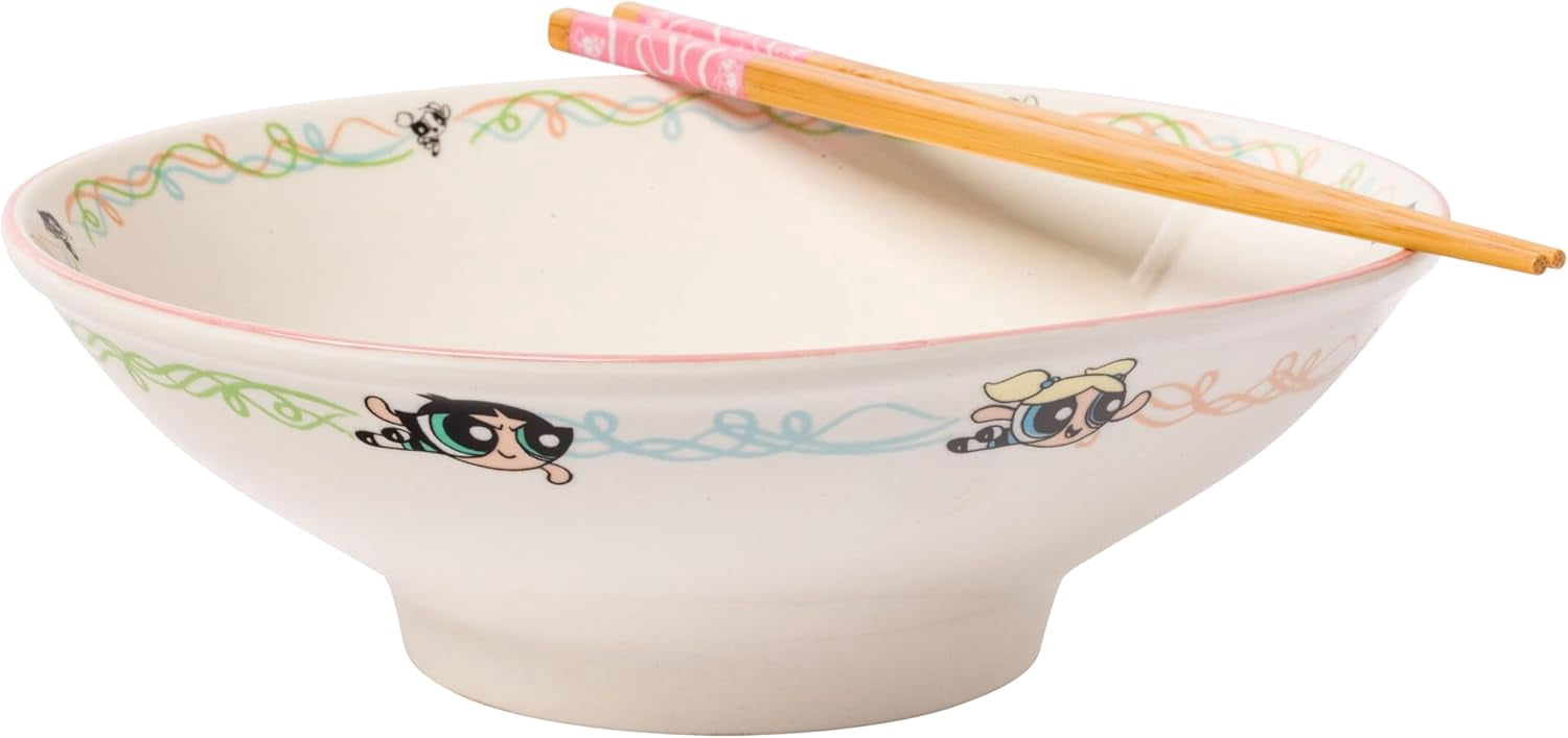 Silver Buffalo The Powerpuff Girls Ceramic Ramen Noodle Rice Bowl with ...