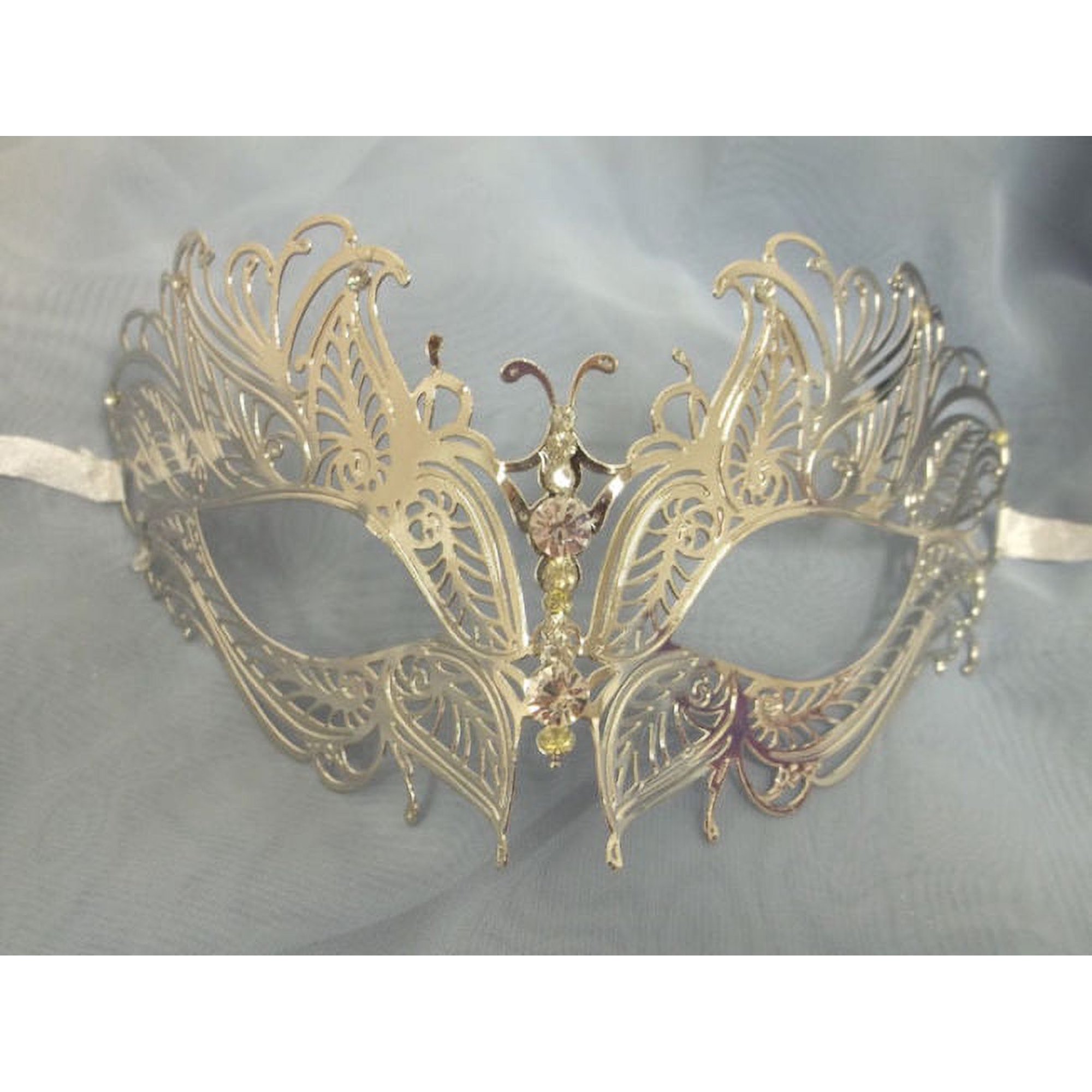 Silver Butterfly Masquerade Mask