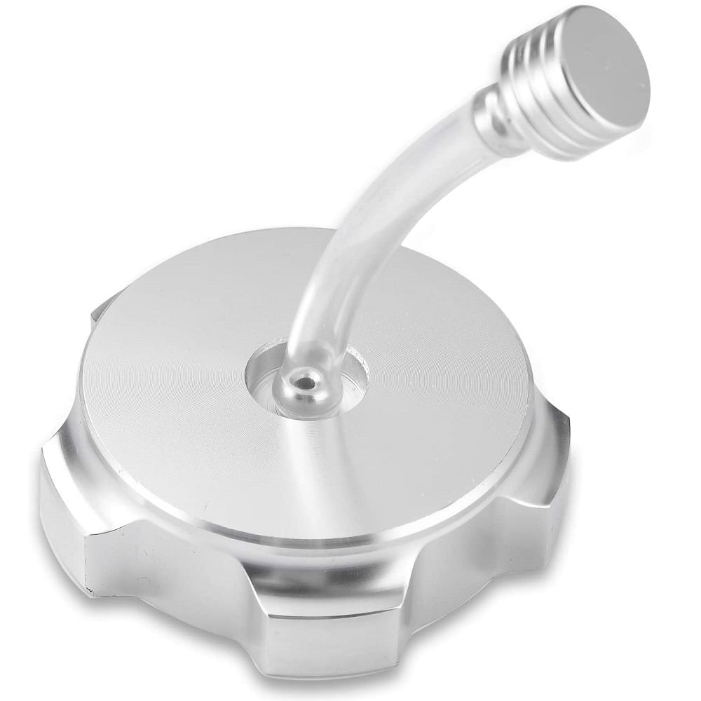 Silver CNC Aluminum Alloy Motorcycle Gas Fuel Petrol Tank Cap with ...