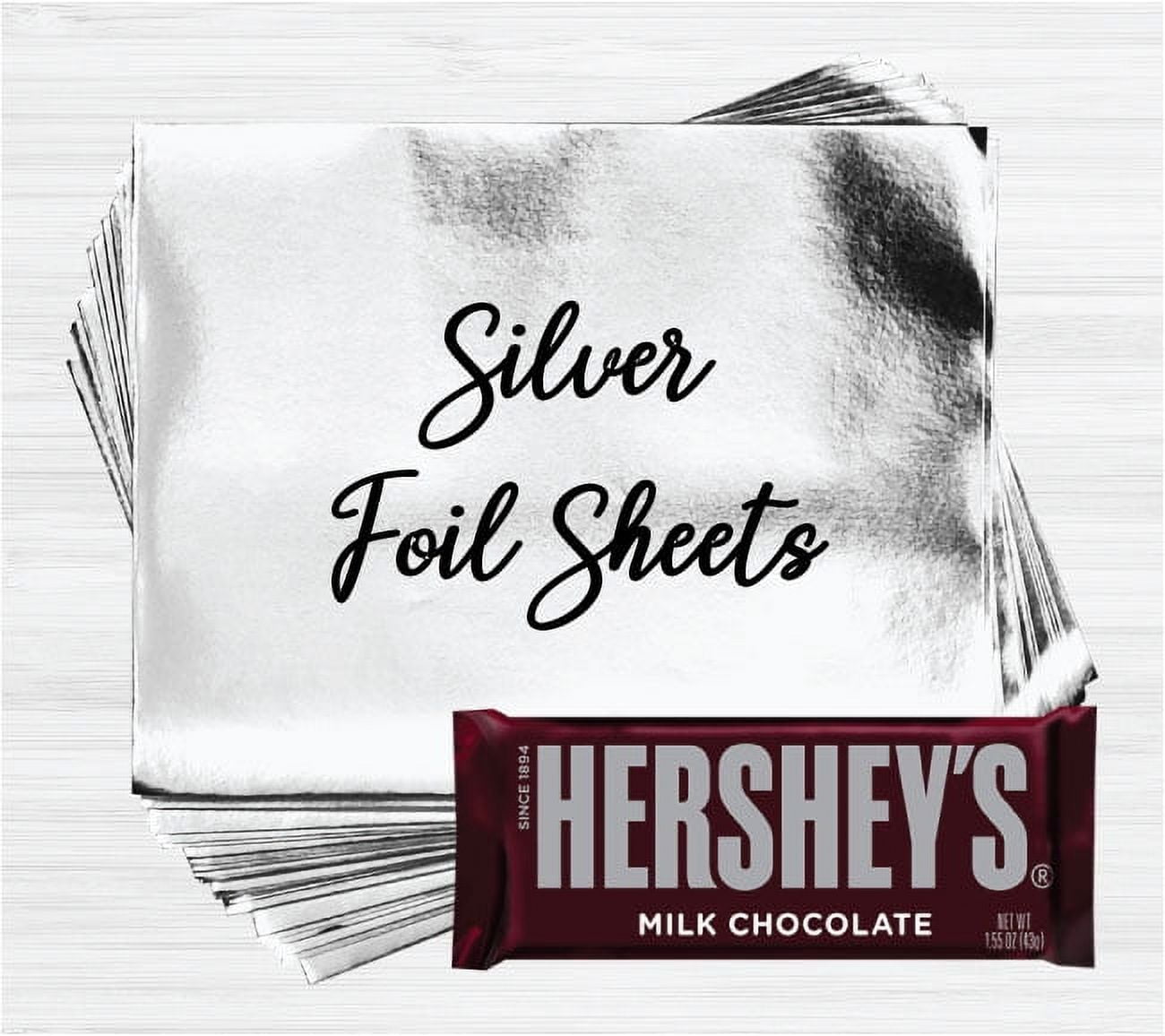 Silver Candy Bar Foil for Wrapping Chocolate Candy Bars - Pack of 40 ...