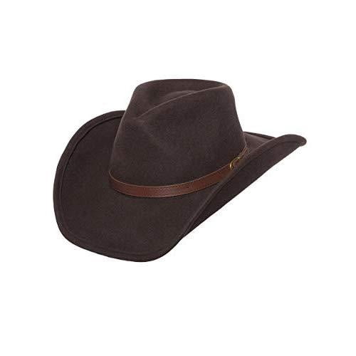 Silver Canyon Men's Outback Cowboy Western Wool Hat, Medium - Brown ...