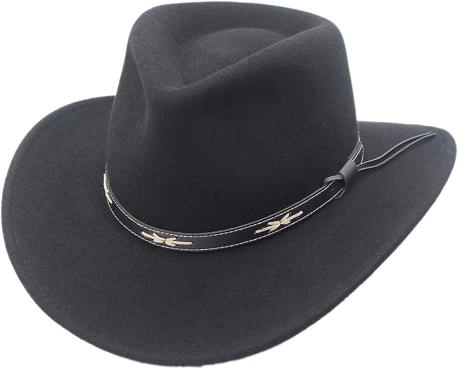 Santa Fe Crushable Wool Felt Outback Western Style Cowboy Hat by Silver ...