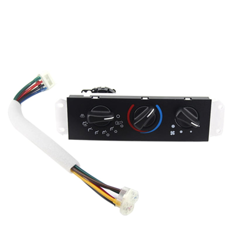 Silver-Car Air Conditioner Control Panel with Fan Motor Switch, Hylique ...