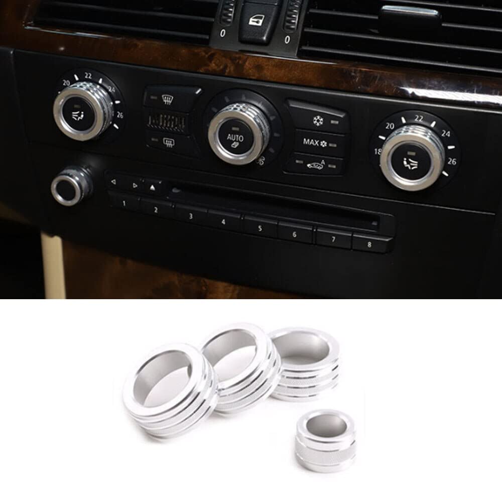 Silver Car Center Console CM31 Air Condition Volume Control Tune Knob ...