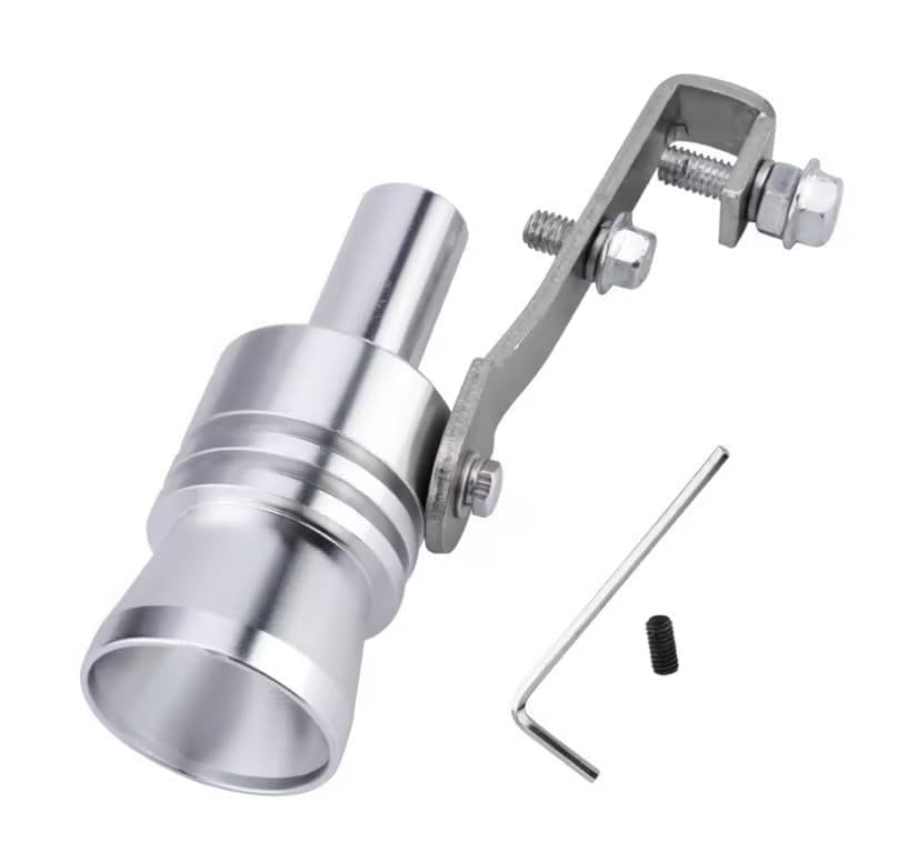 Silver Car Turbo Whistle Car Turbo Sound Exhaust Whistle Muffler Auto ...