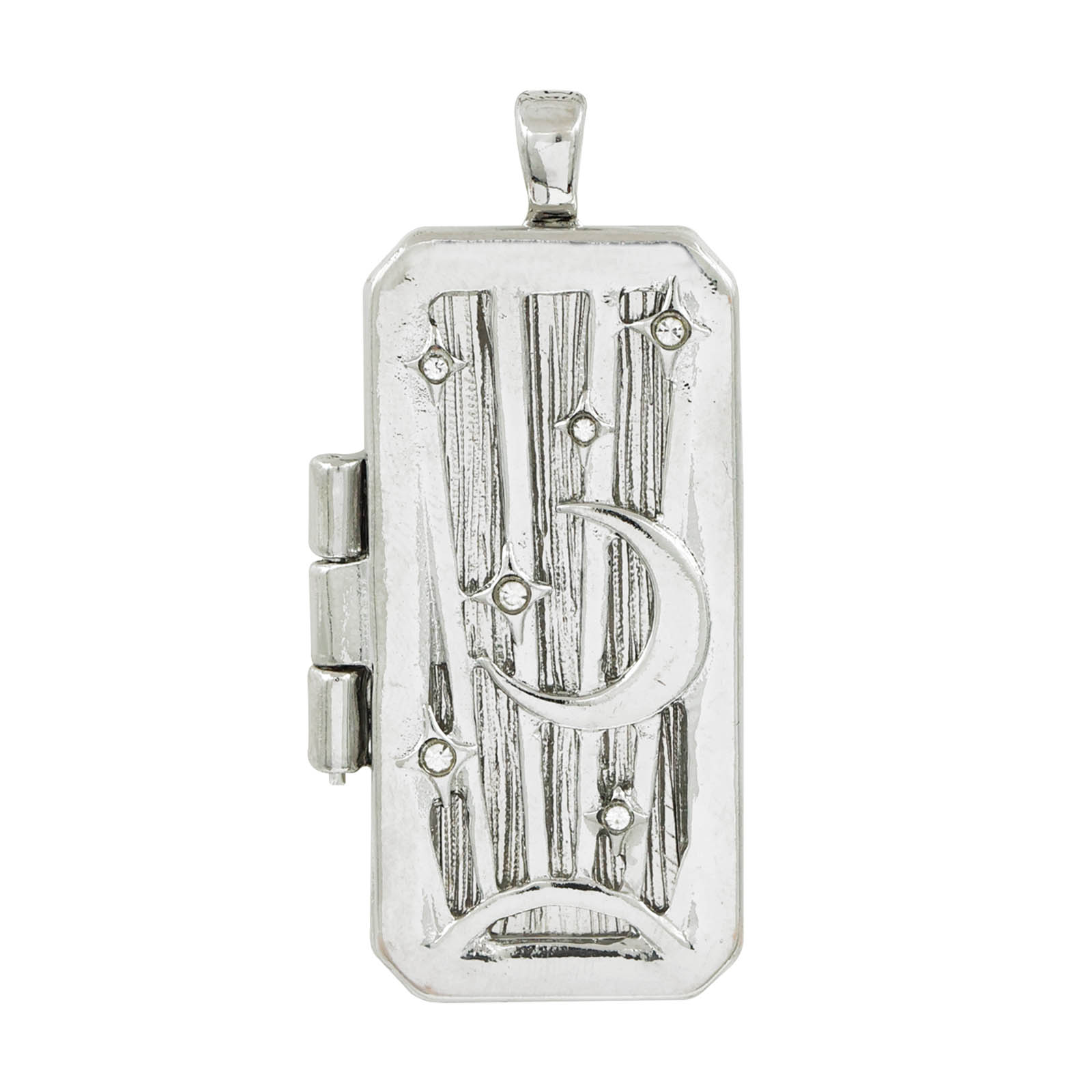 Silver Celestial Rectangle Locket by Bead Landing™ - Walmart.com