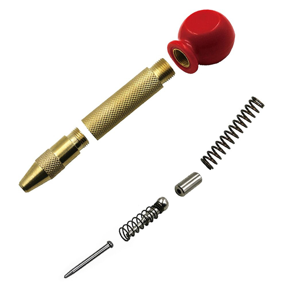 Silver Center Punch with Cap Hss Center Punch Stator Automatic Pin ...