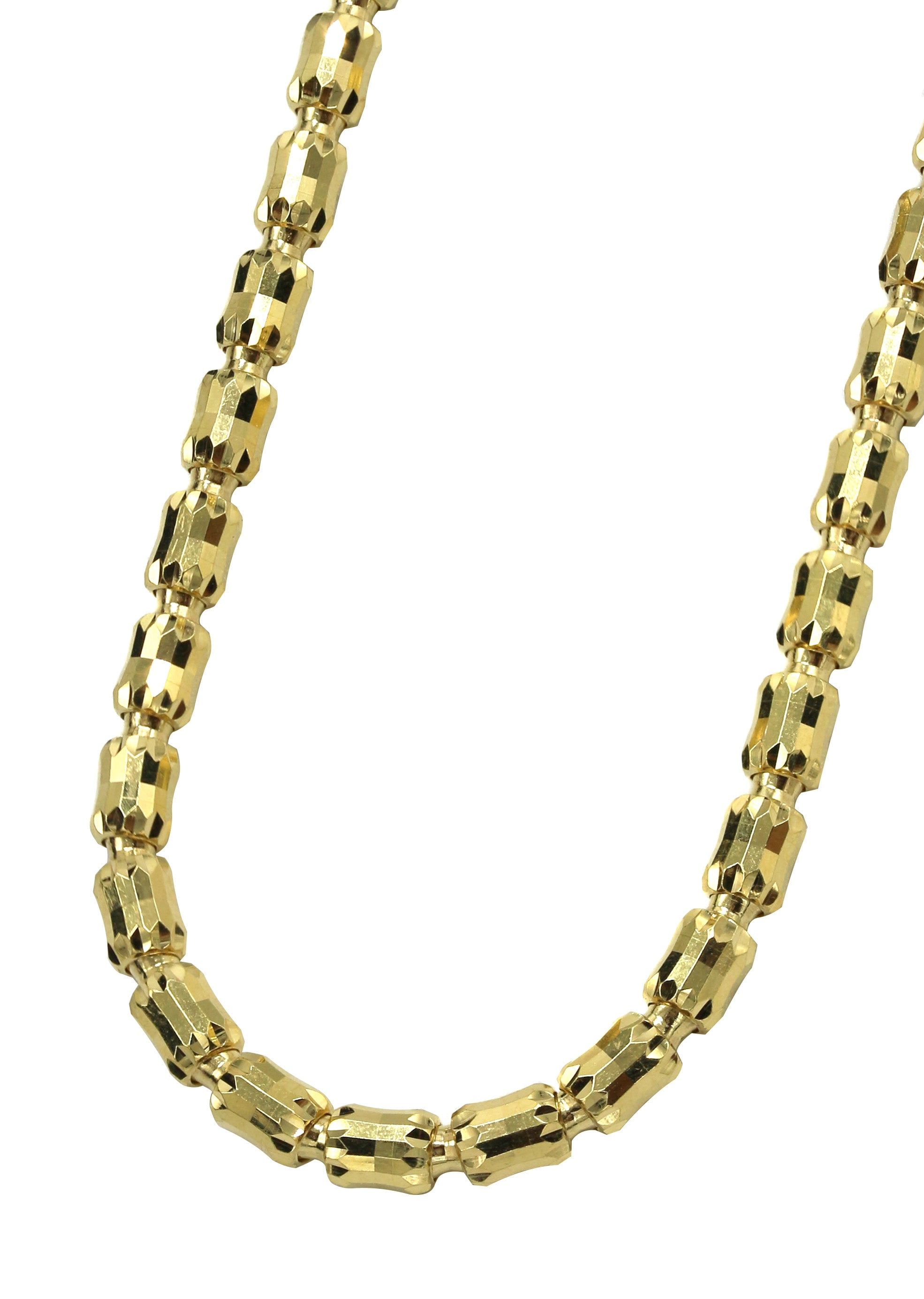 Silver Chain - Mens Gold Chain / Barrel Chain - Walmart.com
