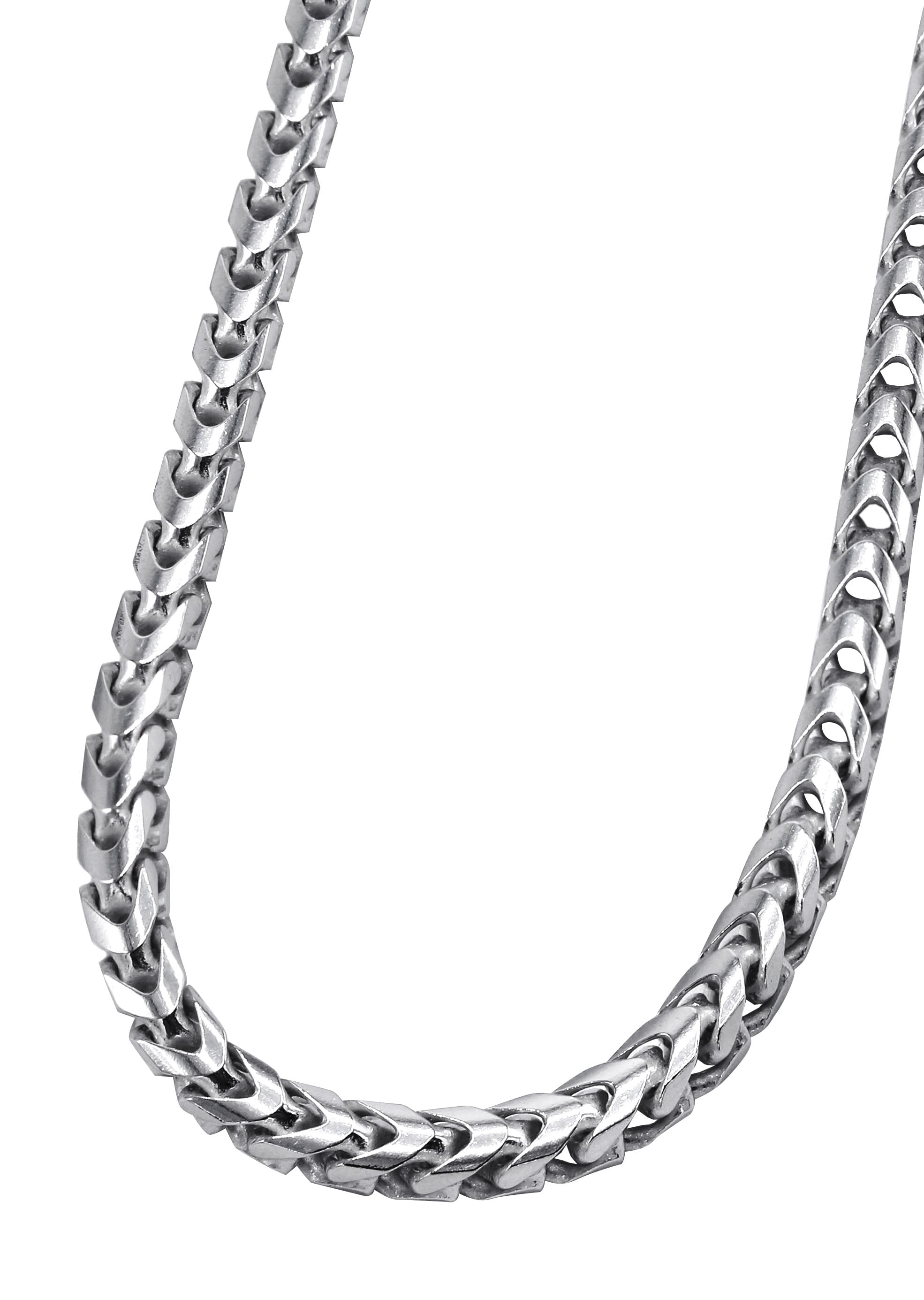Silver Chain - Mens White Chain / Franco Chain - Walmart.com