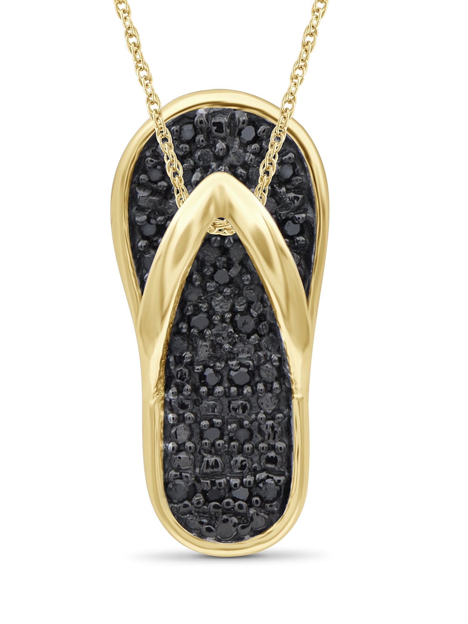 Silver Chain Necklace for Women – 14K Gold Plated Silver Flip Flop ...