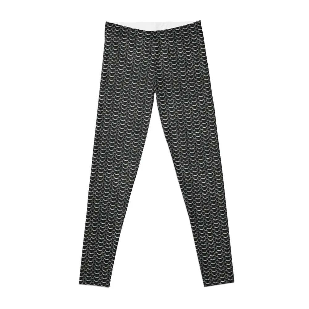 Silver Chainmail Medieval Hammered Scaled Rings Armor Leggings jogging ...