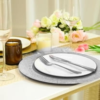 100 Pieces Gold Chargers Plates, 13 Inch Round Charger Plates Plastic ...