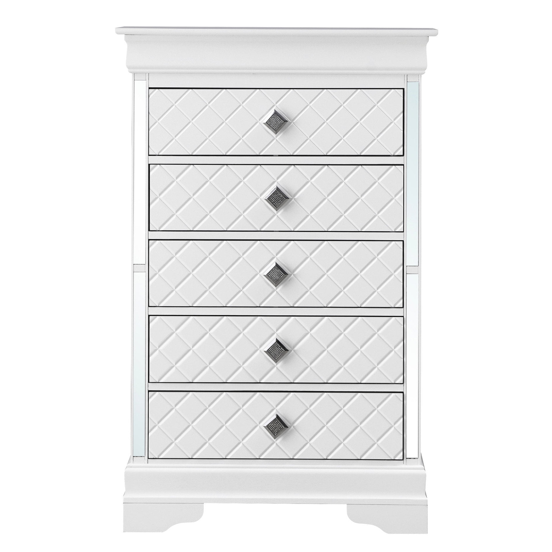 Silver Chest | Updated Design with Embossed Finish | Wood Veneer and ...