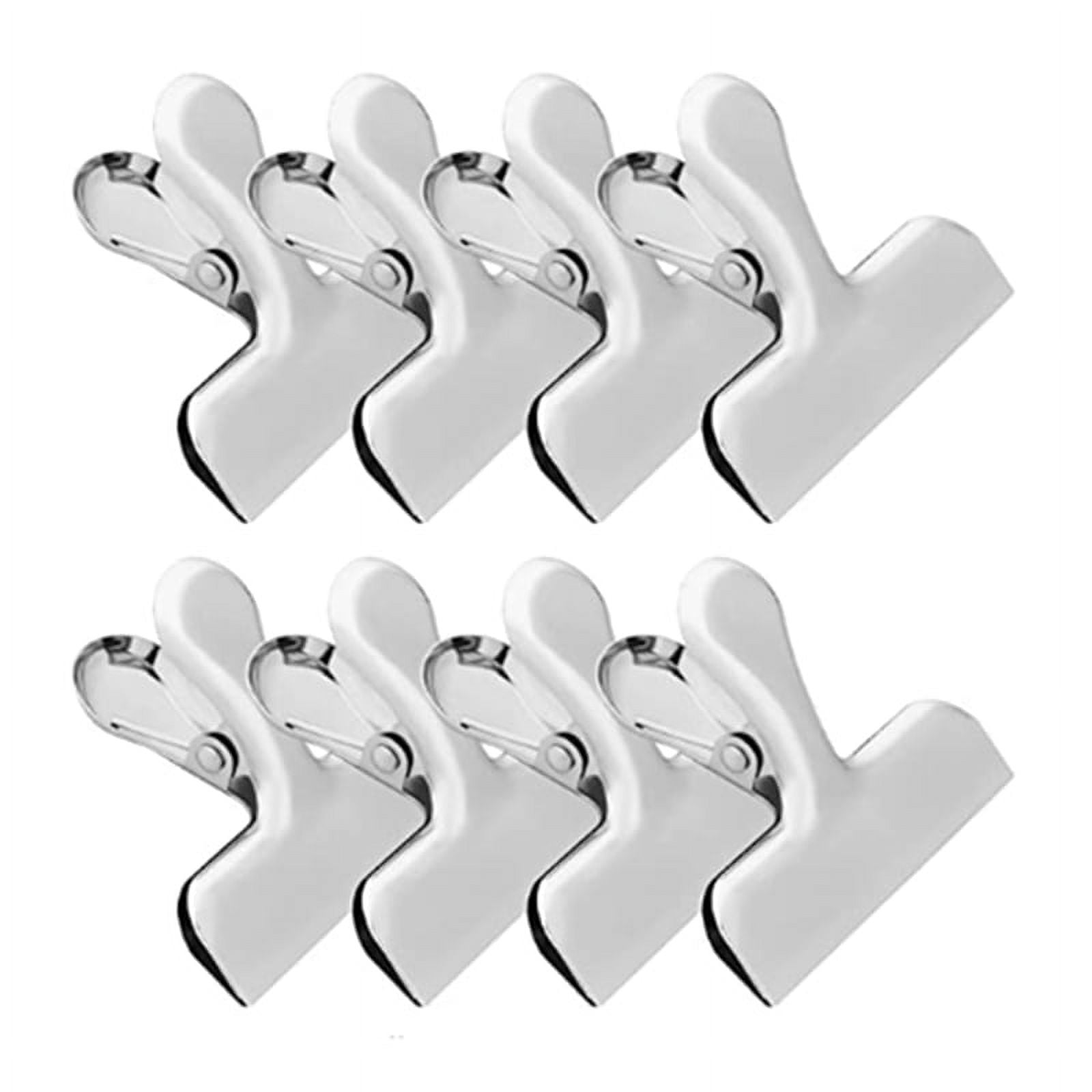 Silver Chip Clips Clips for Food Packages, 3 Inch Wide Bag Clips Food ...