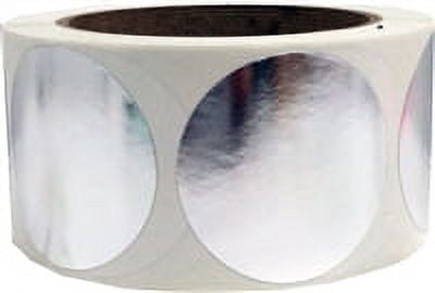 Silver Circle Circle Stickers | 2" Inches Round | 500 Pack - Walmart.com