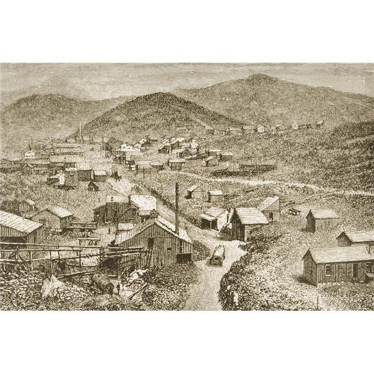 Silver City Nevada In 1870S From American Pictures Drawn with Pen ...