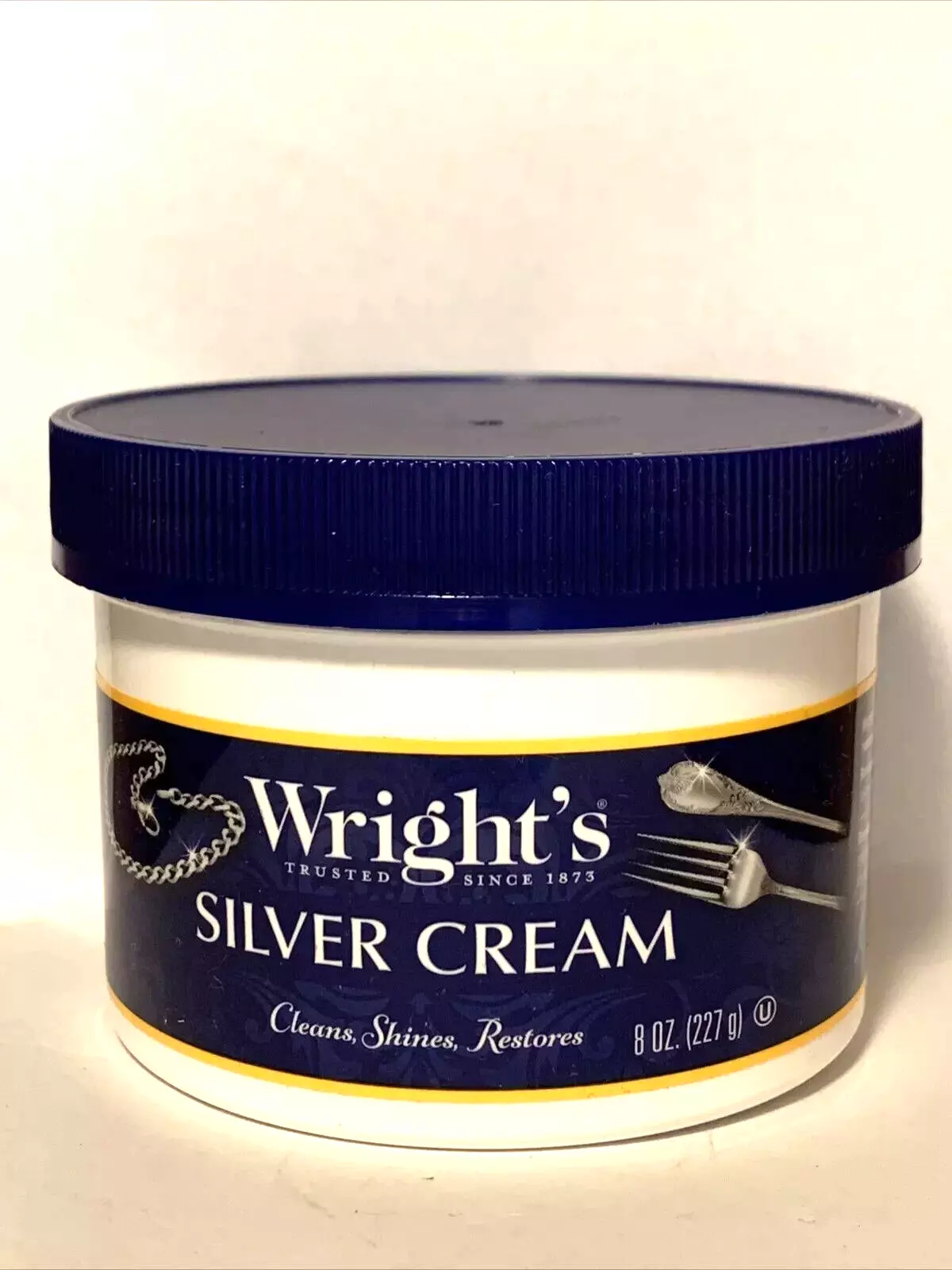 Silver Cleaner and Polish Cream 8 oz Ammonia Free Gently Cleans Jewelry ...