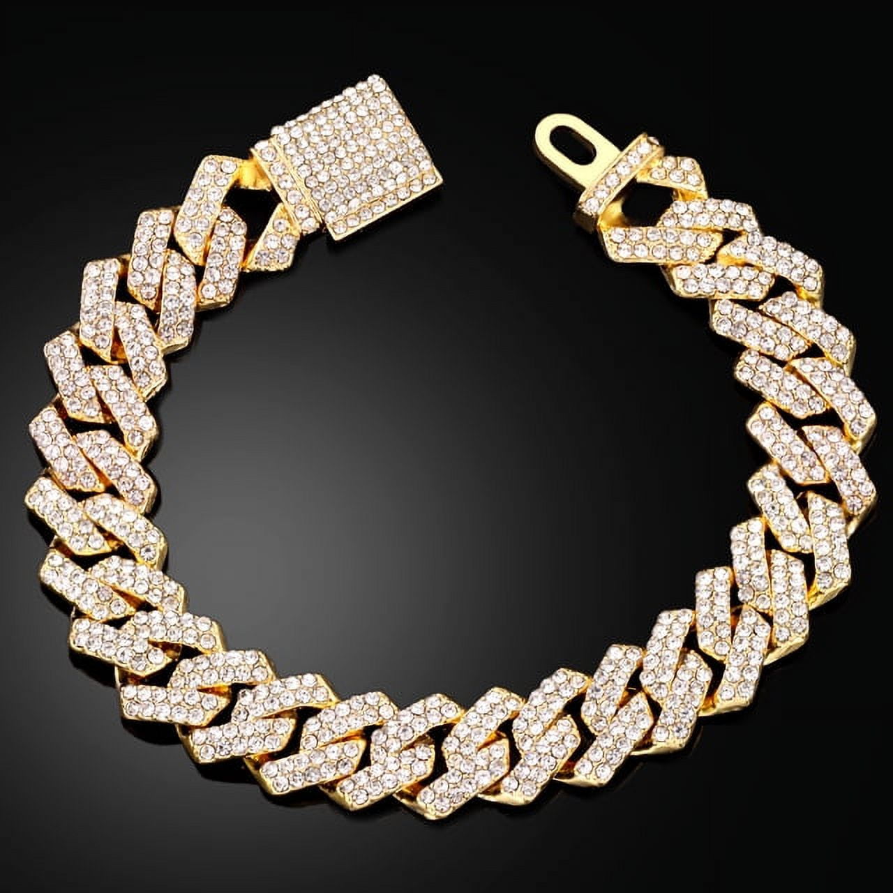 Silver Color Miami Cuban Necklaces Unisex Luxury Jewelry - Walmart.com
