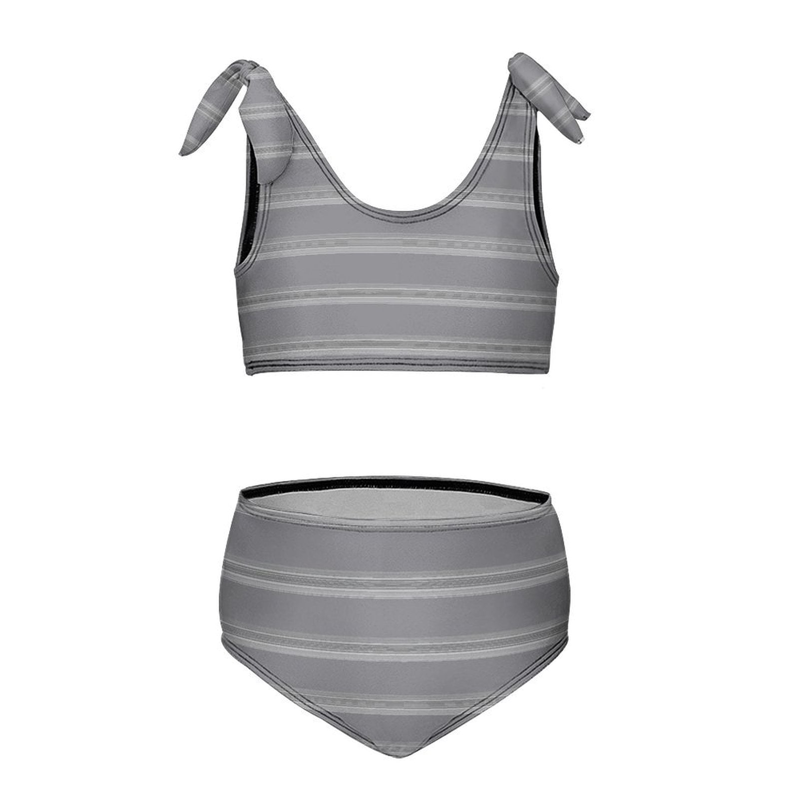 Silver Corrugated Iron Horizontal Sheets Girl's 2 Piece Bikini Set ...