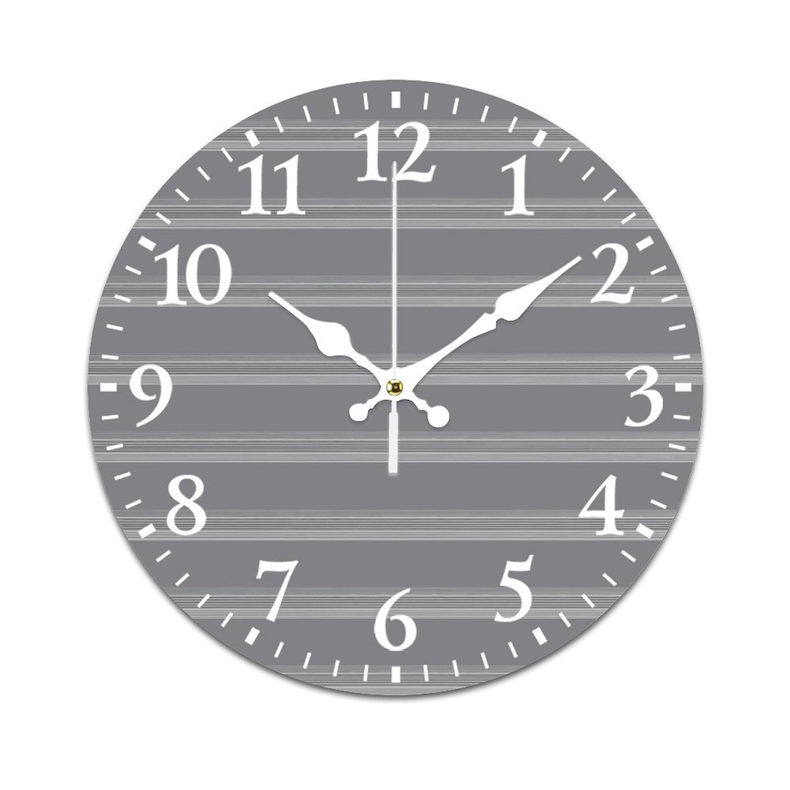 Silver Corrugated Iron Horizontal Sheets Wall Clock Modern Design ...