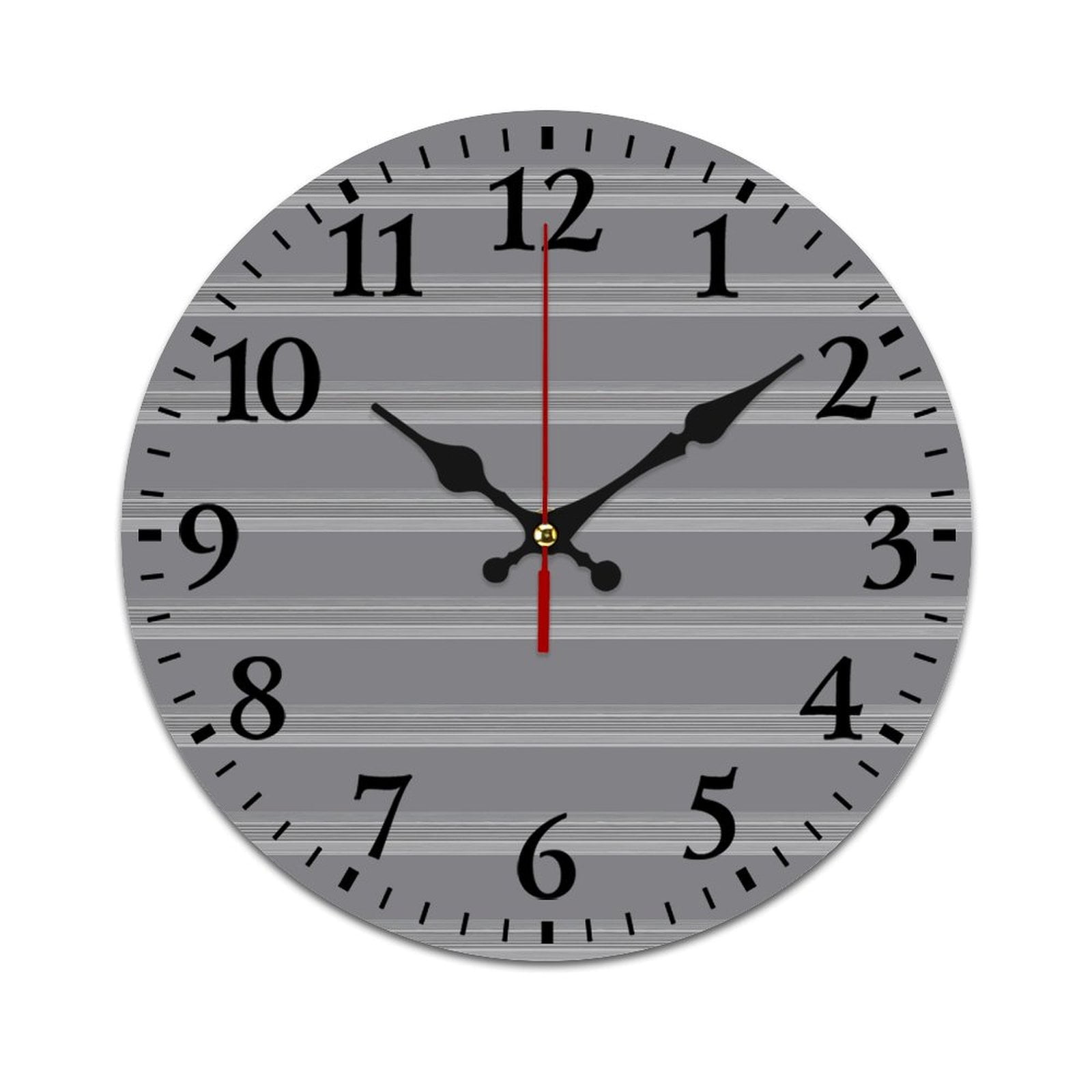 Silver Corrugated Iron Horizontal Sheets Wall Clock Modern Design ...