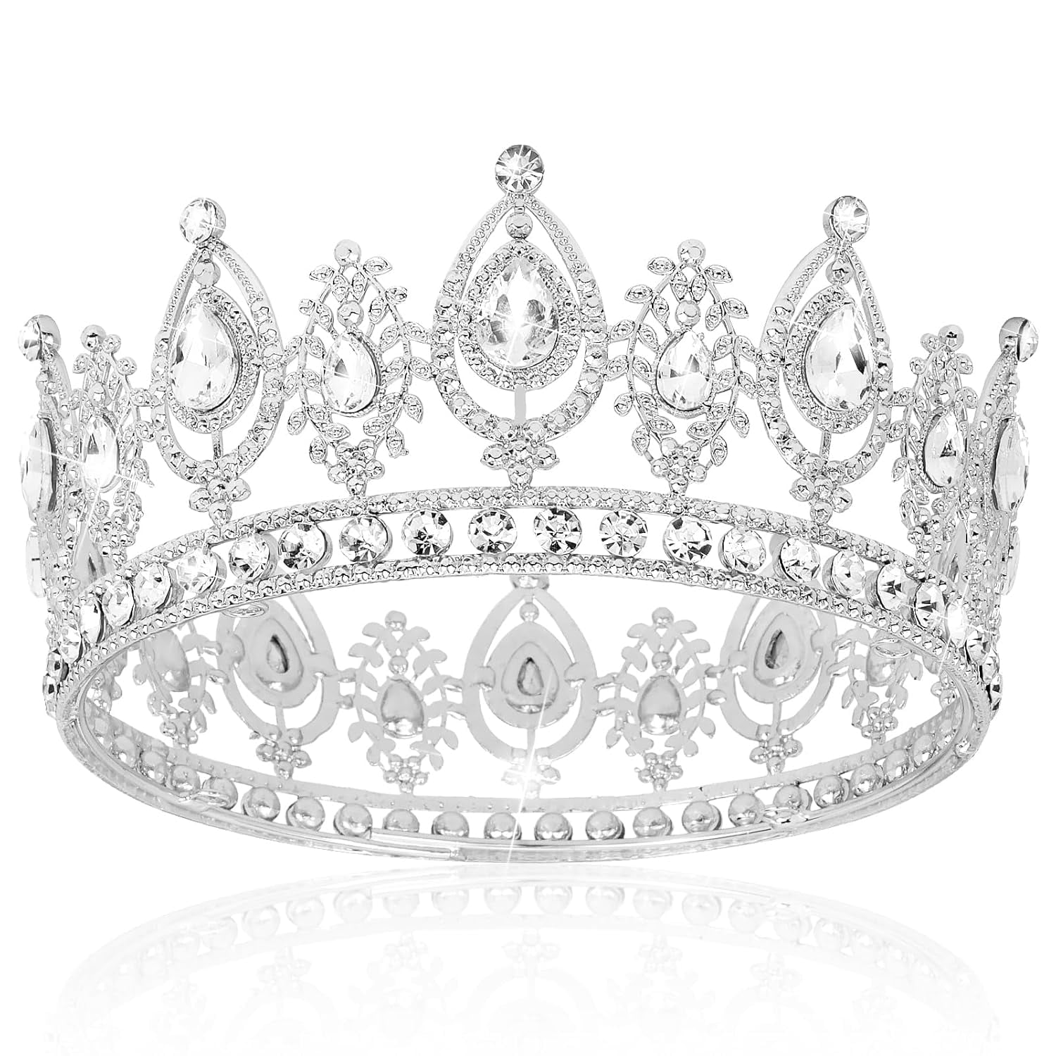 Silver Crown for Women Queen Crown, Crowns for Flower Bouquets, Royal ...