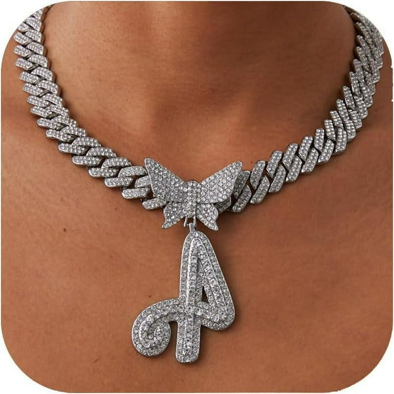 Cuban link chain with initial store
