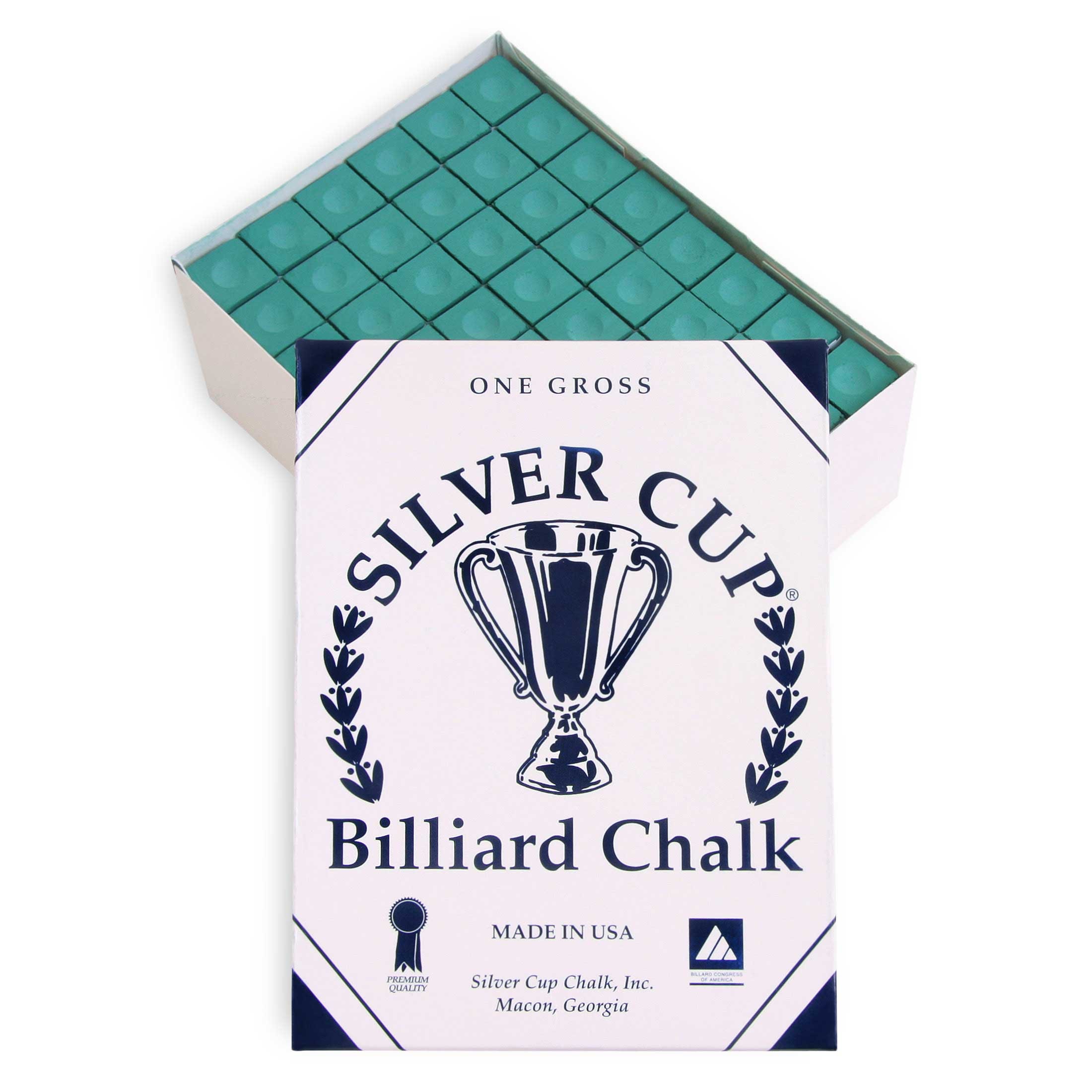 Silver Cup Pool cue Billiard Premium Chalk -One Gross 144 pcs - Walmart.com