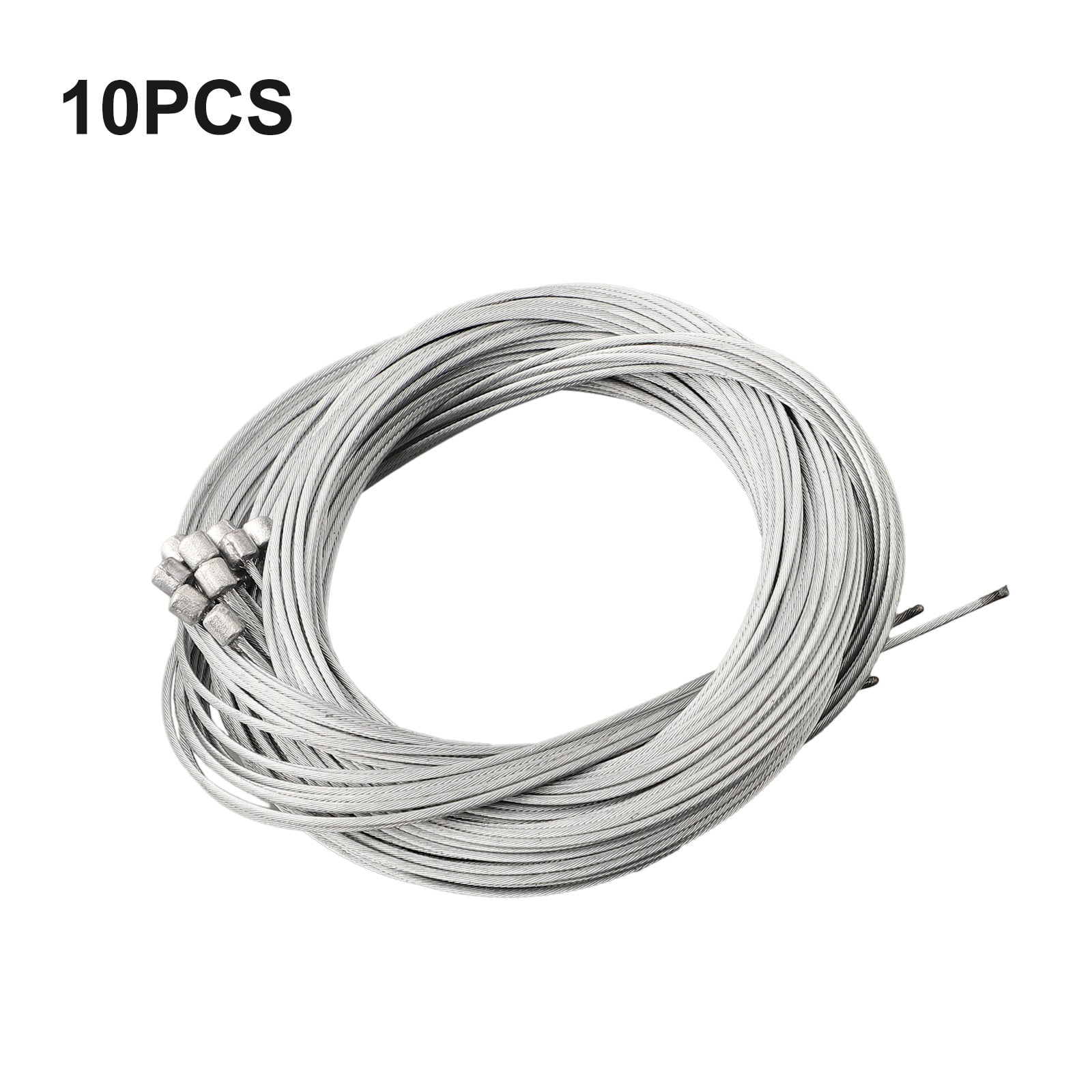 Silver Derailleur Cables 2.1m Gear Inner Rear Shift Shifter Stainless ...