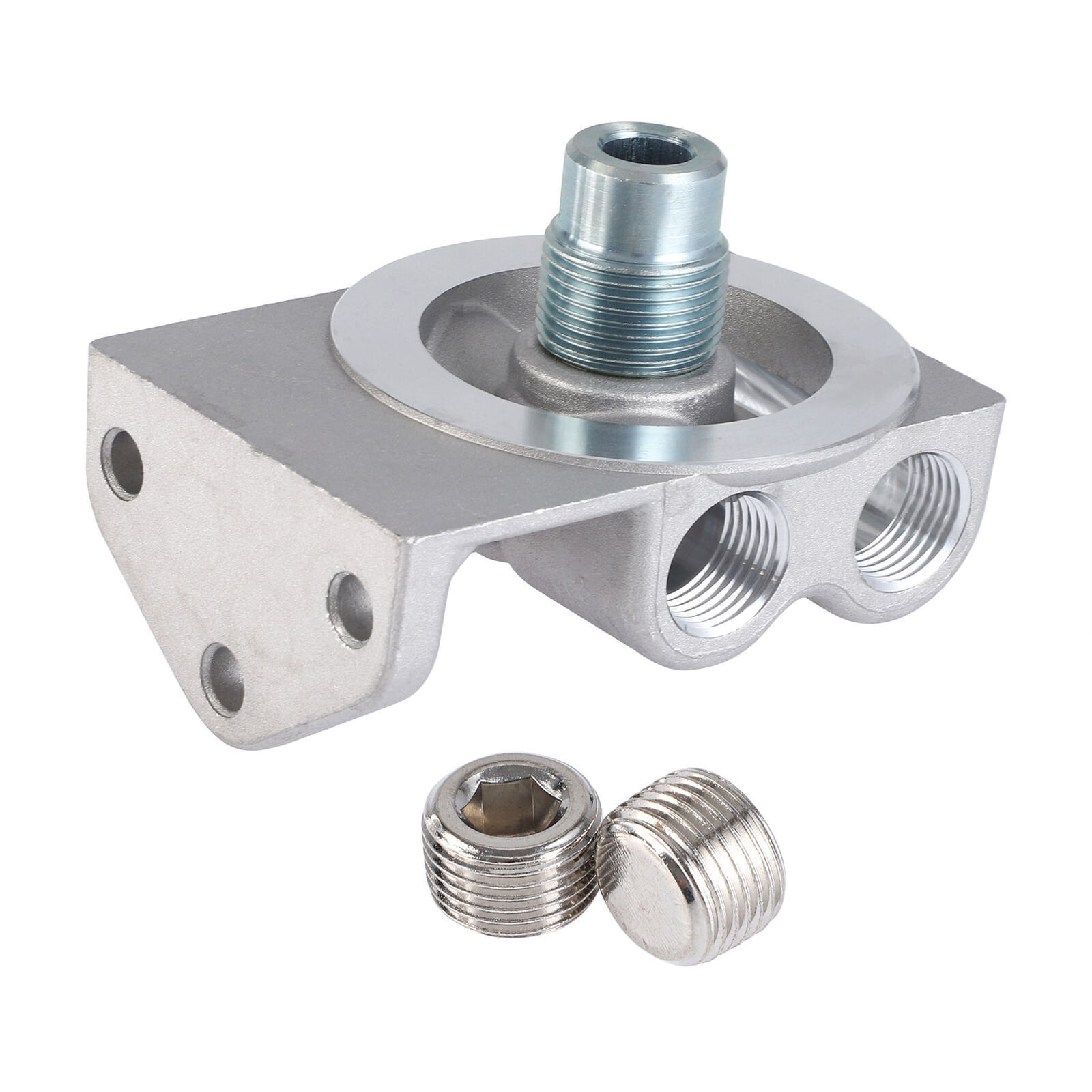 Silver Diesel Fuel Filter Remote Mount Base for OE 24770 for CAT 1R ...