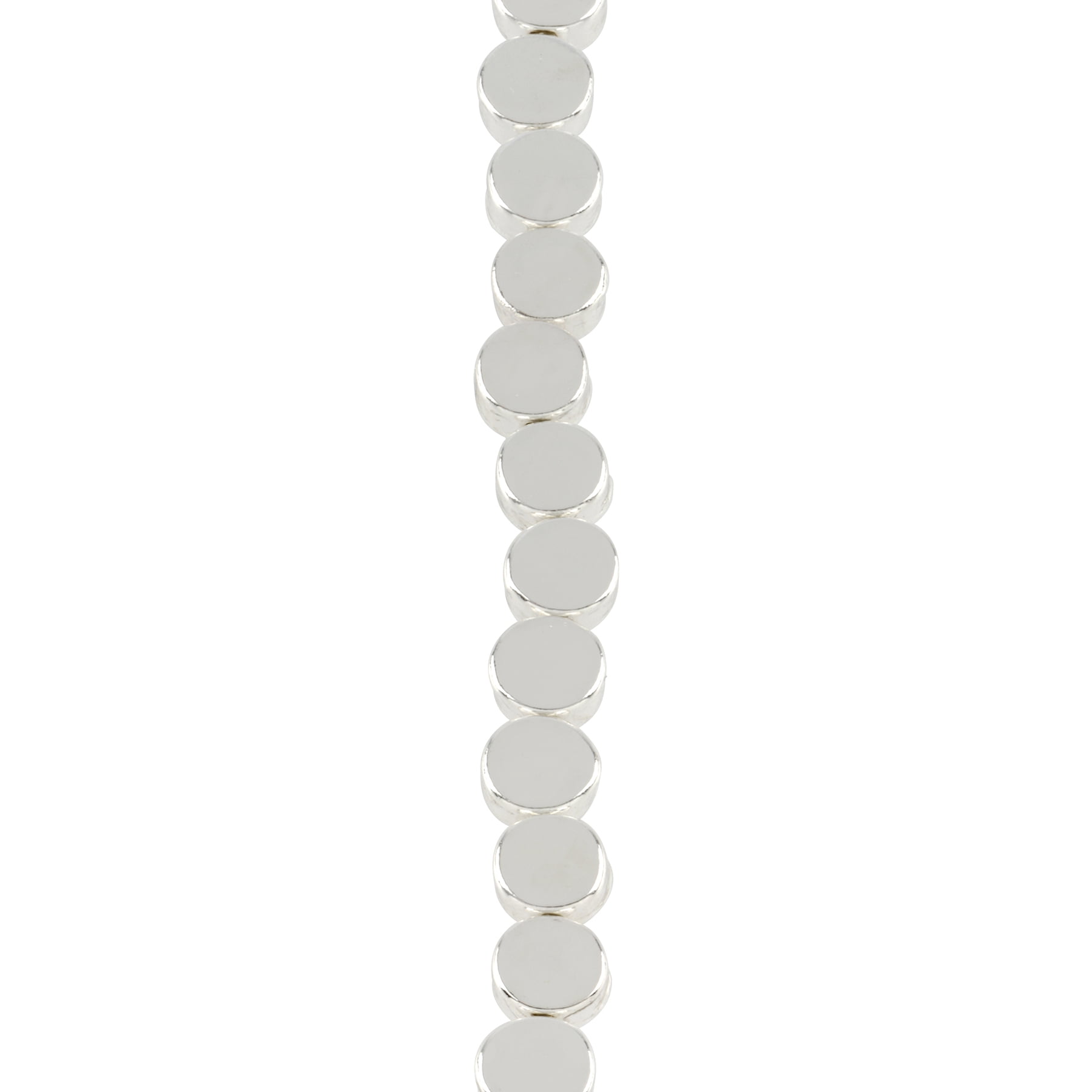 Silver Disc Spacer Beads - 6.5mm by Bead Landing™ - Walmart.com