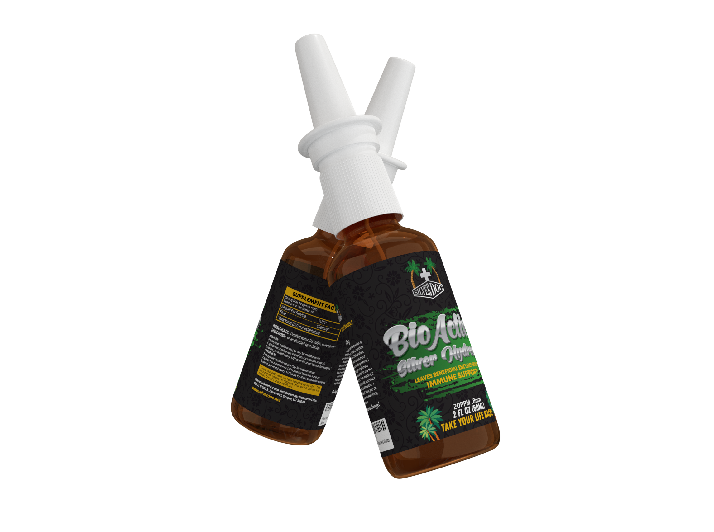 Silver Doc Silver Hydrosol Colloidal Silver Nasal Spray (2 for 1 offer ...