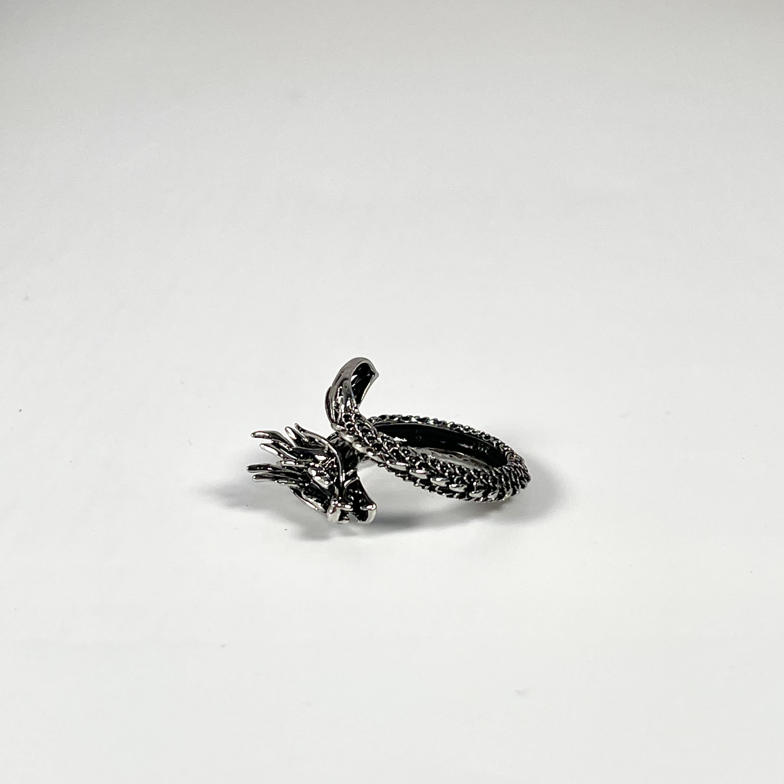 Silver Dragon Wrap Ring – Adjustable Chinese Dragon Ring for Men ...