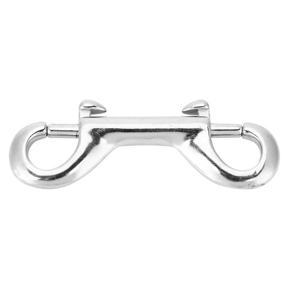 Silver Durable Stainless Steel Double Ended Clip Hook Bolt Snap Scuba ...