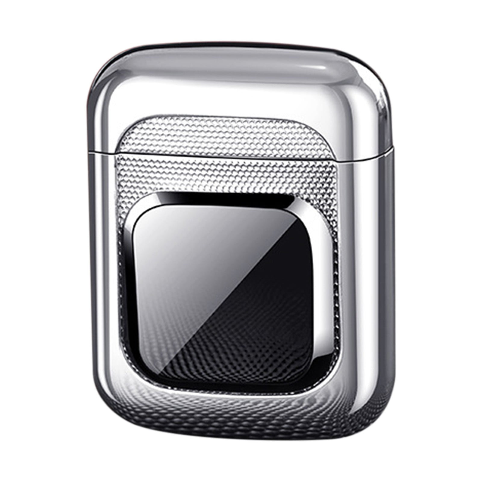 Silver Electronic Windproof Lighter Usb Fast Charging Transparent Led ...