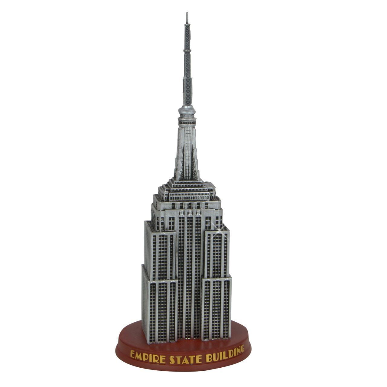 Silver Empire State Building Top on Base 9in New York City Souvenir ...