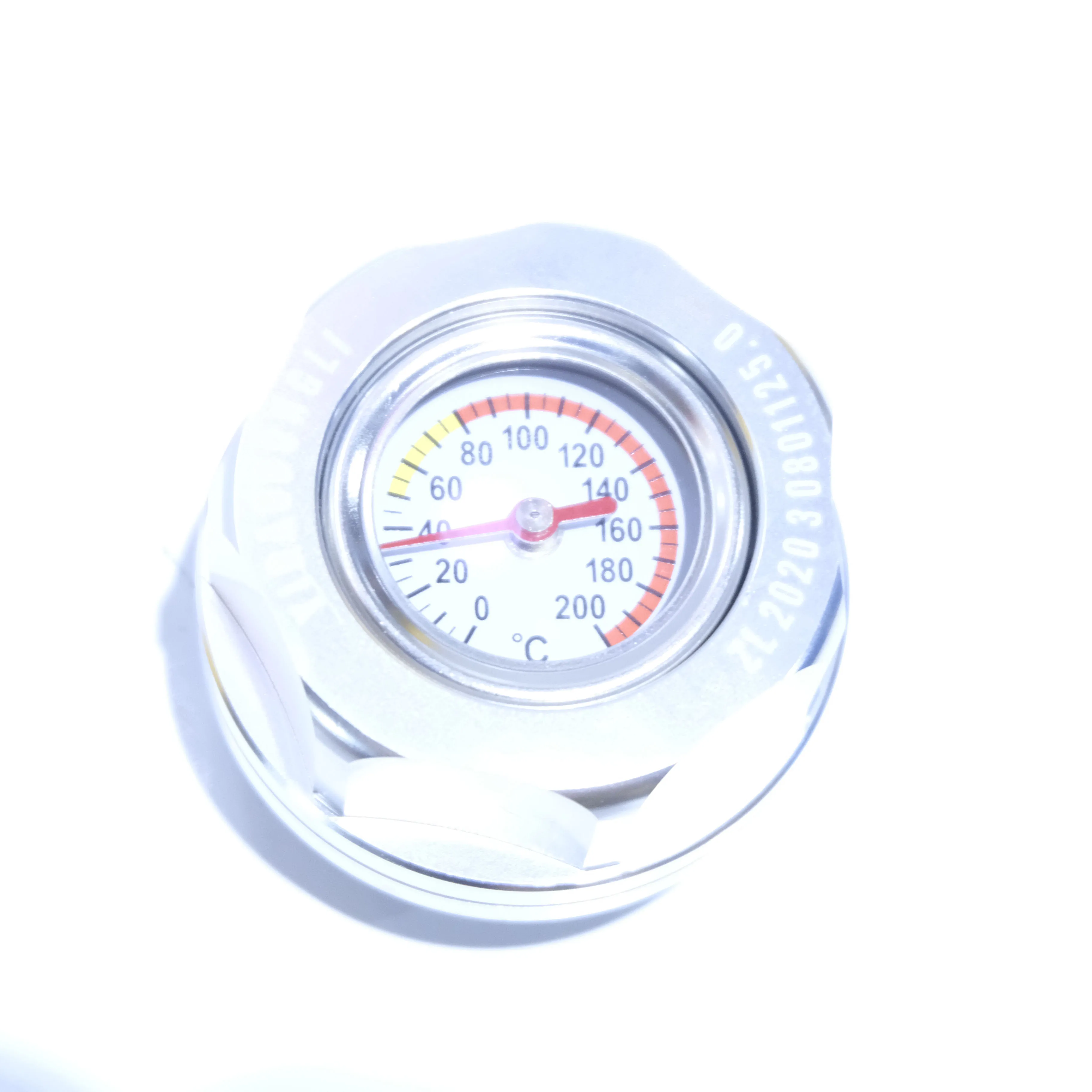 Silver-Engine Oil Filler Cap, Automotive Aluminum with Oil Temperature ...