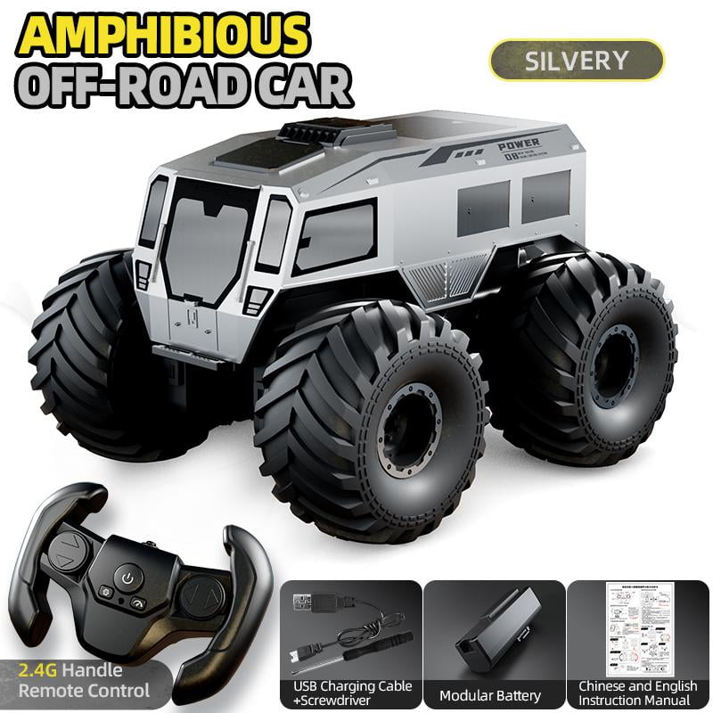 Silver (English Version) (C)$Children'S Remote Control Car Four-Wheel ...