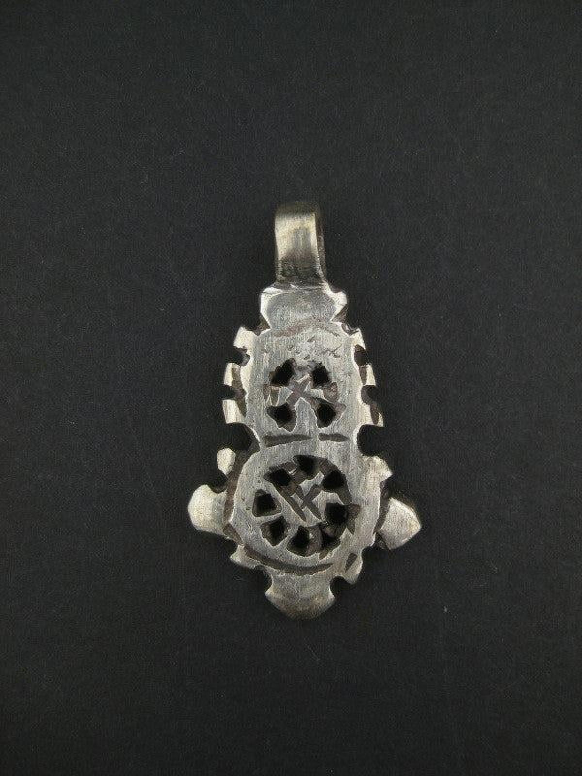 The Bead Chest Silver Ethiopian Coptic Cross Pendant, African ...